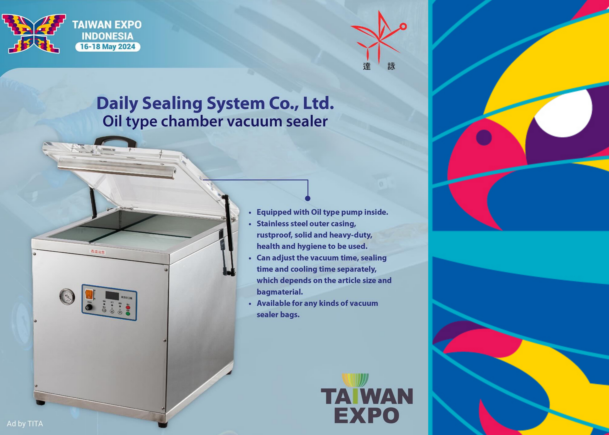 TAIWAN EXPO 2024 INDONESIA│Daily Sealing